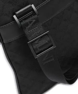 Emporio Armani All-over Jacquard Eagle Flat Shoulder Bag