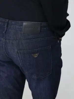 Emporio Armani Logo Plaque Slim-fit Jeans