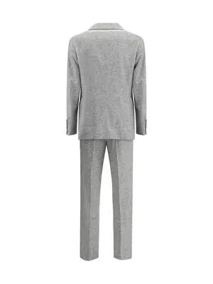 Brunello Cucinelli Double-breasted Straight-leg Suit