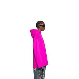 Balenciaga Printed Hooded Long Sleeve T-shirt