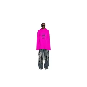 Balenciaga Printed Hooded Long Sleeve T-shirt