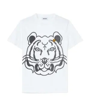 Kenzo Tiger Print T-shirt - White