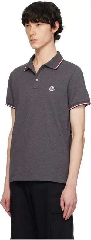 Moncler Logo Patch Short-sleeved Polo Shirt
