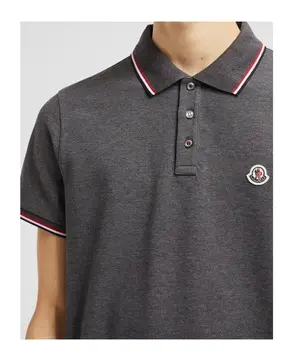Moncler Logo Patch Short-sleeved Polo Shirt