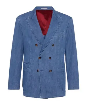 Brunello Cucinelli Denim Blazer