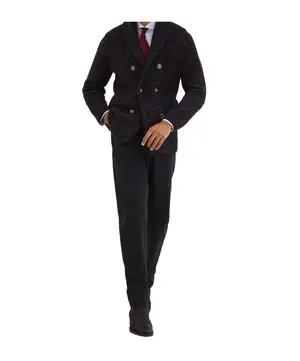 Brunello Cucinelli Logo Patch Straight-leg Jeans - Black