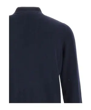 GRAN SASSO Long-sleeved Knitted Polo Shirt