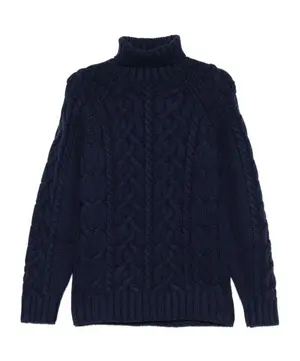 Brunello Cucinelli Cable-knit Turtleneck Sweater - Black