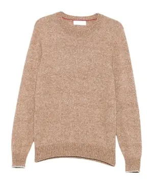 Brunello Cucinelli Speckled Crew-neck Sweater - Nude