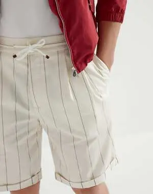 Brunello Cucinelli Striped Bermuda Shorts