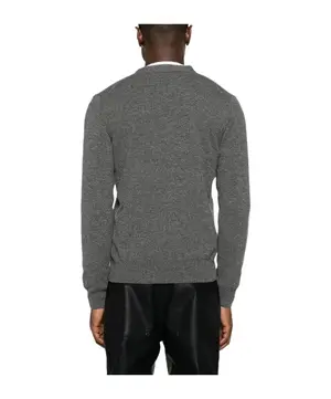 Play Comme Des Garcon Comme Des Garçons Play Logo Patch Knitted Cardigan