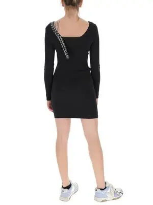 Off-White Arrow Tape Detail Mini Dress