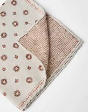 Brunello Cucinelli Double Face Pocket Square