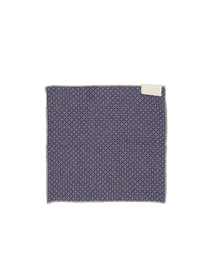 Brunello Cucinelli Geometric Designed Pocket Square - Gray