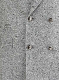 Brunello Cucinelli Grisaille One-and-a-half Breasted Deconstructed Blazer