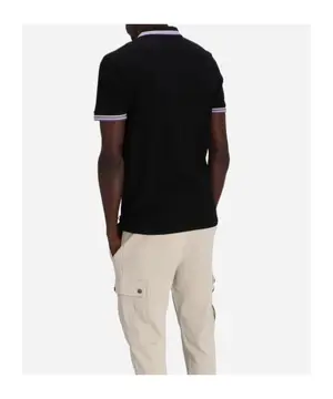 Hugo Boss Logo-embroidered Polo Shirt - Black