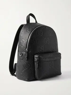 Gucci Medium Jumbo Gg Backpack - Black