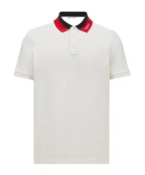 Moncler Embroidered Logo Piquet Polo Shirt