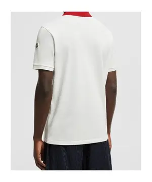 Moncler Embroidered Logo Piquet Polo Shirt