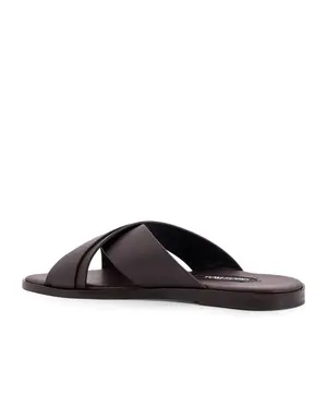 TOM FORD Logo Perforated Open Toe Sandals