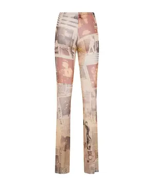 JEAN PAUL GAULTIER Newspaper Print Pants