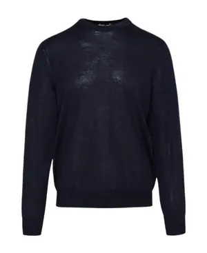 Zegna V-neck Wool Pullover - Black