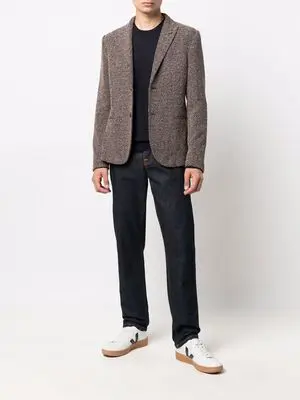 Zegna V-neck Wool Pullover - Black