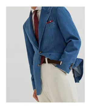 Brunello Cucinelli Three-button Patch-pocket Blazer