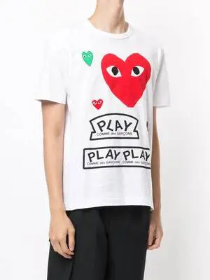 Comme Des Garçons Heart-patch T-shirt
