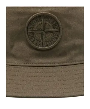 Stone Island Compass-embroidered Bucket Hat