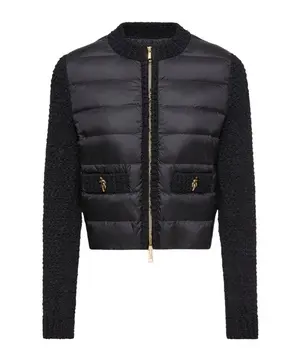 Moncler Padded Zip-up Cardigan - Black