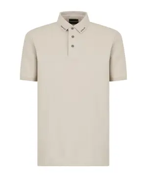 Emporio Armani Piquet Polo Shirt - Light Brown