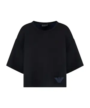 Emporio Armani Panelled Crewneck T-shirt - Black
