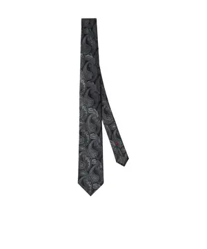 Brunello Cucinelli Jacquard Pointed-tip Tie - Medium Gray