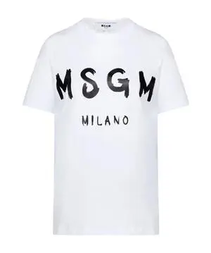 MSGM Logo Details T-shirt - White