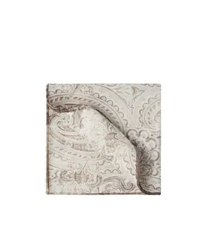 Brunello Cucinelli Printed Silk Pocket Square - Panama
