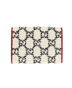Gucci Dionysus Gg Tweed Wallet On Chain