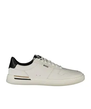 Hugo Boss Signature-stripe Details Trainers - White