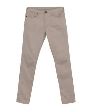 Emporio Armani Logo-plaque Slim-fit Jeans - Taupe