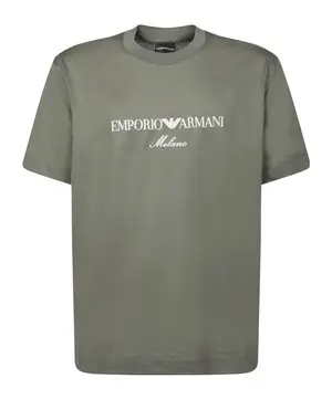 Emporio Armani Crewneck Short-sleeved T-shirt - Green