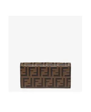 Fendi Ff Diamonds Continental Chained Wallet