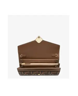 Fendi Ff Diamonds Continental Chained Wallet