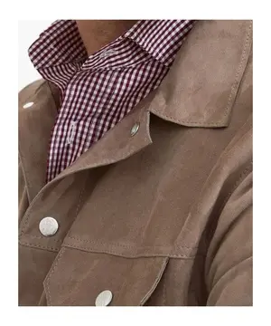 Brunello Cucinelli Suede Leather Jacket