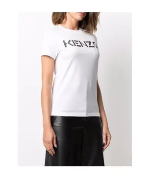 Kenzo Logo Print Short Sleeve T-shirt - White