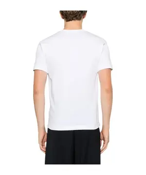 Comme Des Garçons Heart Print Cotton T-shirt - White