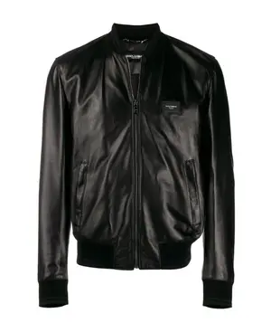 Dolce & Gabbana Dolce Gabbana Leather Bomber Jacket