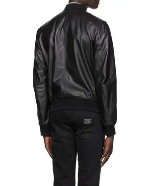 Dolce & Gabbana Dolce Gabbana Leather Bomber Jacket
