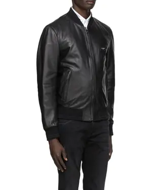 Dolce & Gabbana Dolce Gabbana Leather Bomber Jacket
