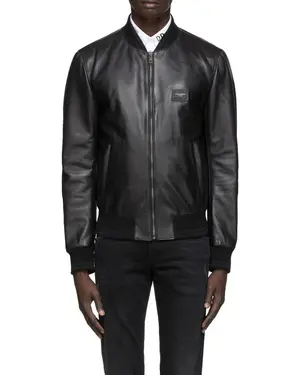 Dolce & Gabbana Dolce Gabbana Leather Bomber Jacket