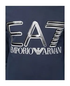 EA7 Logo Print Crew Neck Sweatshirt